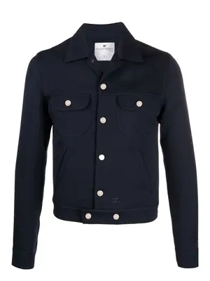 COURREGES Twill Trucker Jacket - Blue