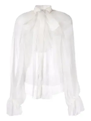 ATU BODY COUTURE Semi-sheer Silk Blouse
