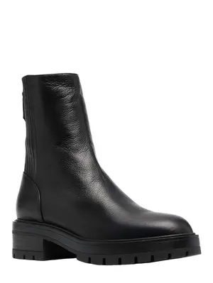 AQUAZZURA Saint Honore Combat Boots - Black