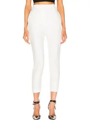 Alexander McQueen McQueen High-Waisted Cigarette Pant Ivory