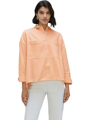 Everlane Boxy Oxford Shirt Apricot