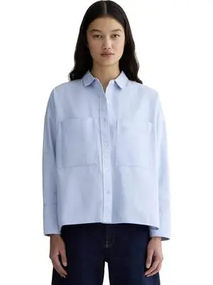 Everlane Boxy Oxford Shirt Light Blue