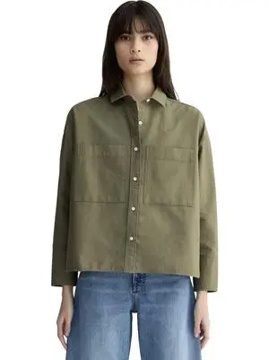 Everlane Boxy Oxford Shirt Olive