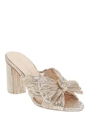 LOEFFLER RANDALL Loeffler Randall Penny Knotted Lamé Sandal Champagne