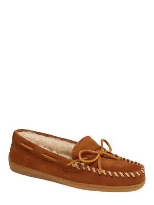 Minnetonka Suede Slipper - Brown