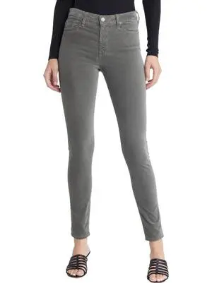 AG AG The Farrah High-Waist Velvet Skinny Jeans