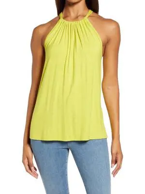 Loveappella Halter Neck Tank - Citron