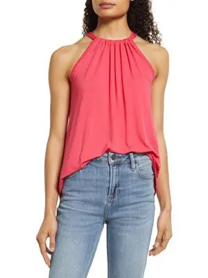 Loveappella Halter Neck Tank - Fuschia