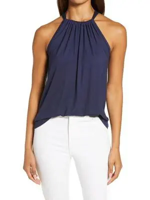 Loveappella Halter Neck Tank - Midnight