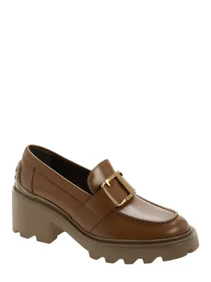 TOD'S Tod's Buckle Moc Toe Loafer Green