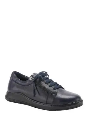 SPRING STEP SHOES Spring Step Yana Leather Sneakers Dark Blue