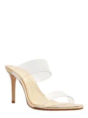 Schutz Ariella Stiletto Sandal Transparente/ Platina
