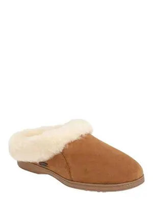 Acorn Genuine Shearling Mule Slipper - Walnut