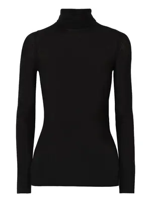 TOM FORD TOM FORD Cashmere And Silk-blend Turtleneck Sweater Black