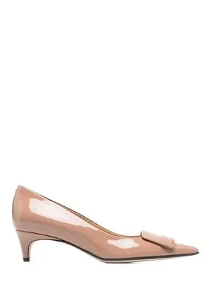 SERGIO ROSSI 45mm Sr1 Metallic-panel Pumps - Neutrals