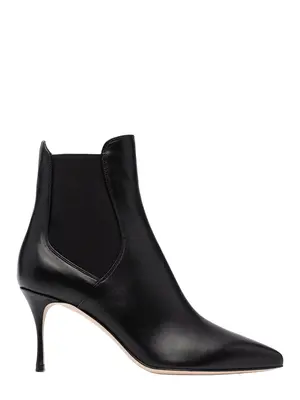 SERGIO ROSSI 80mm Godiva Chelsea Boots - Black