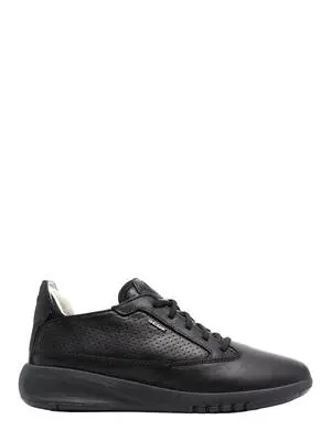 Geox Leather Low-top Trainers - Black