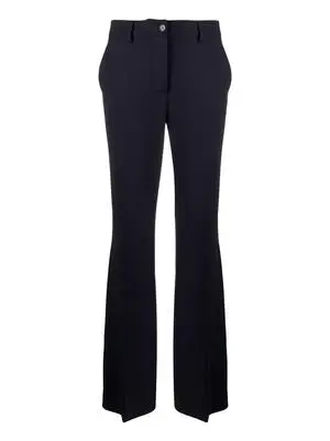 P.a.r.o.s.h Flared High-waisted Trousers - Blue