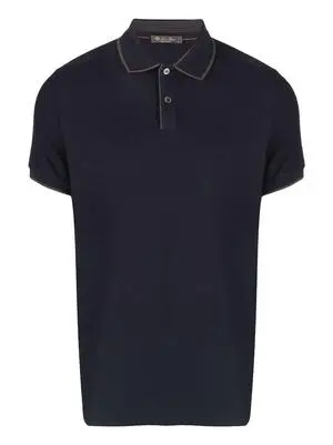 Loro Piana Short-sleeved Polo Shirt - Blue