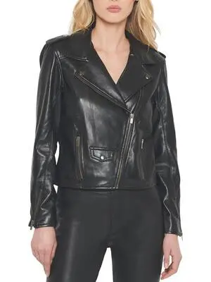 AS By DF Cult Recycled Leather Jacket - Black