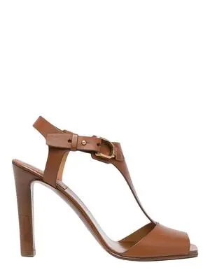 RALPH LAUREN Emilie Leather High Heel Sandals