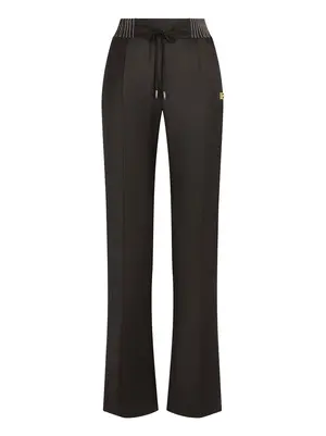 Dolce & Gabbana Twill Palazzo Trousers - Black