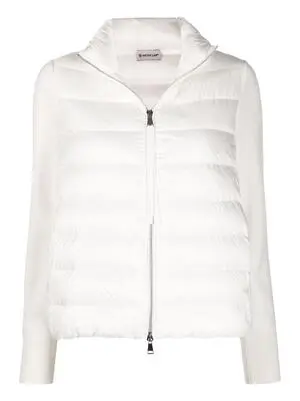 Moncler Padded Zip-up Jacket - White