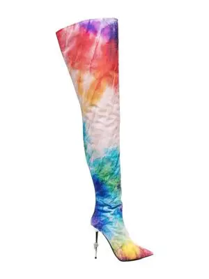 PHILIPP PLEIN Philipp Plein Tie-Dye Print Boots