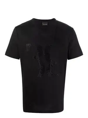 BILLIONAIRE Double B Crystal-embellished T-shirt - Black