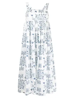 MACGRAW Macgraw Florence Porcelain Print Dress