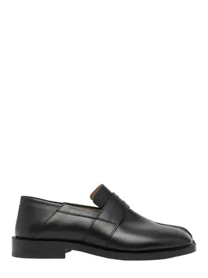 MAISON MARGIELA Tabi Leather Loafers - Black