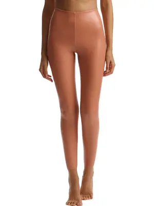Commando Control Top Faux Leather Leggings Adobe