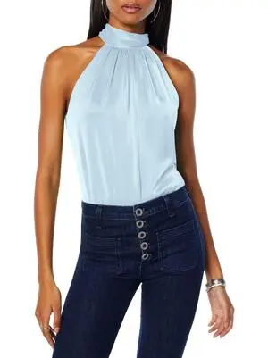 Ramy Brook Ramy Brook Lori Stretch Silk Halter Top Twilight