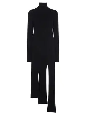 Bottega Veneta Ribbed Knit Mini Dress - Black