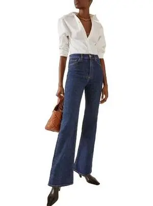 JEANERICA Pyramid Stretch High-Rise Flared-Leg Jeans 29