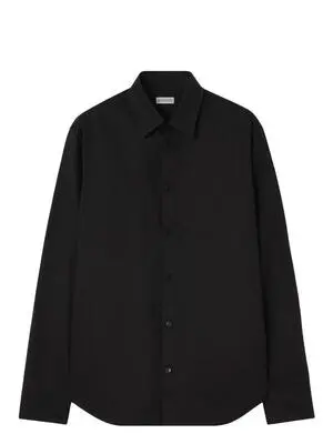 Burberry Slim Fit Cotton Shirt - Black