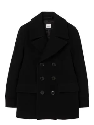 Burberry Burberry Wool-Blend Pea Coat Black