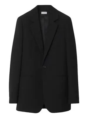 Burberry Wool Tailored Jacket - Black