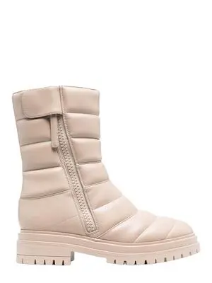 GIANVITO ROSSI Eiko Padded Combat Boots - Neutrals