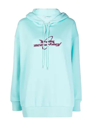 Stella McCartney Logo-print Hoodie - Blue
