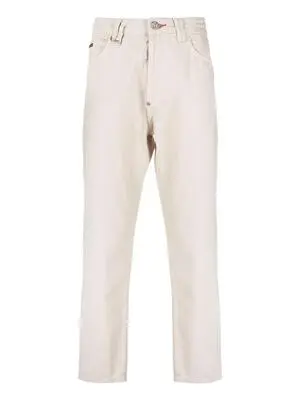 Philipp Plein Iconic Carrot-cut Jeans - Neutrals