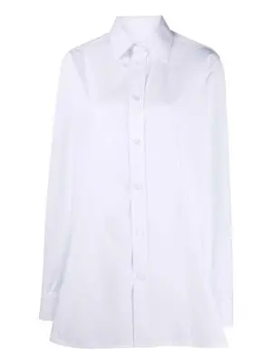 MAISON MARGIELA Long-sleeve Cotton Shirt - White