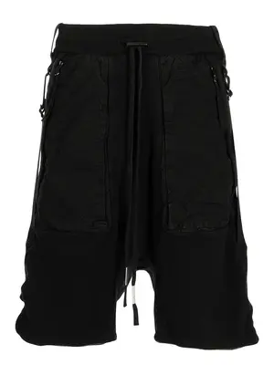 Boris Bidjan Saberi Drop-crotch Cargo Shorts - Black