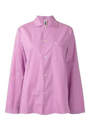 TEKLA Poplin Pajama Shirt - Pink