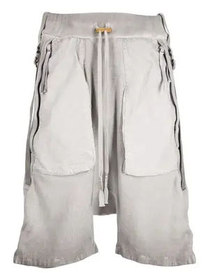 Boris Bidjan Saberi Deconstructed Knee-length Shorts - Grey