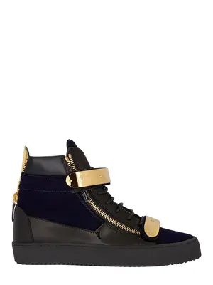 GIUSEPPE ZANOTTI Coby Mid-top Sneakers - Blue