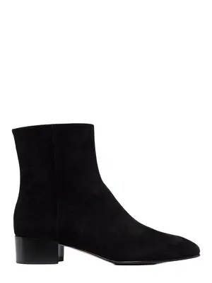 SCAROSSO Ambra 40mm Square-toe Boots - Black