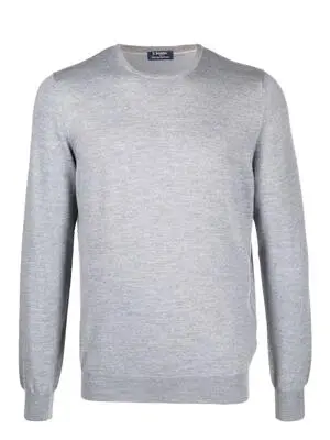 BARBA NAPOLI Crew-neck Knit Jumper - Grey