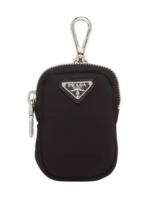 Prada Mini Re-nylon Keyring Bag Charm - Black