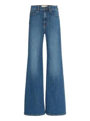 JEANERICA Fuji Stretch High-Rise Flared-Leg Jeans